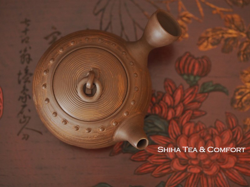 TOJU Rivet Ceramic Kyusu Teapot, Japanese Teapot, from Tokoname 陶寿鋲打仿鉄 ...