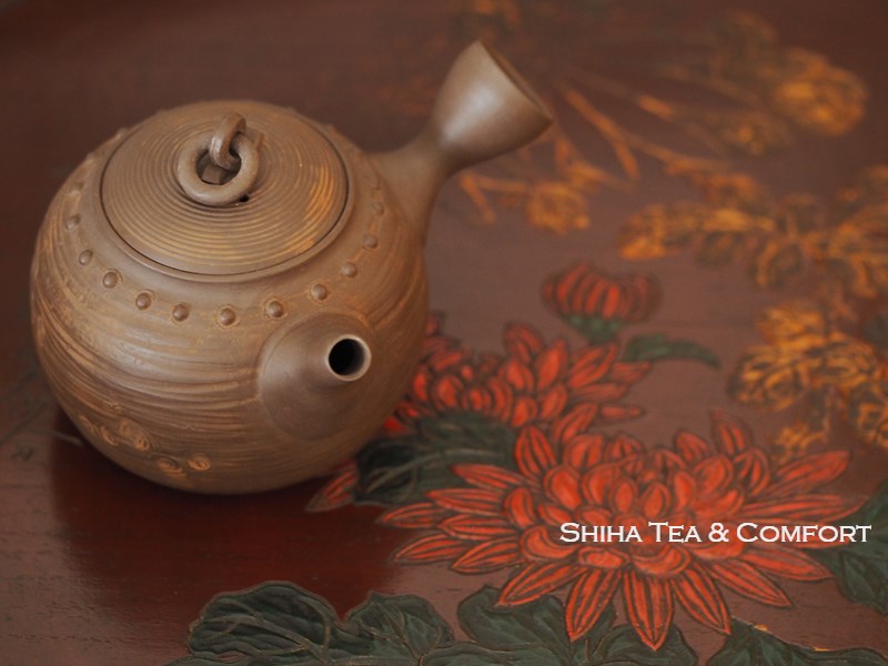 TOJU（Sugie Hirotaka） Rivet Ceramic Kyusu Teapot, Japanese Teapot, from ...