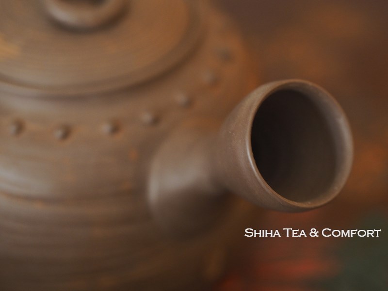 TOJU Rivet Ceramic Kyusu Teapot, Japanese Teapot, from Tokoname 陶寿鋲打仿鉄 ...