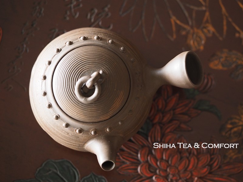 TOJU Rivet Ceramic Kyusu Teapot, Japanese Teapot, from Tokoname 陶寿鋲打仿鉄 ...